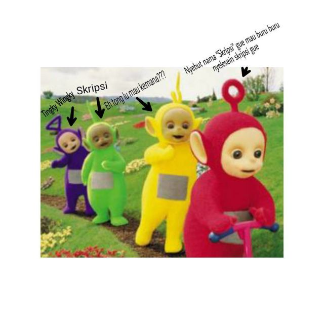 Silakan Cekikan dan Senyum Sendiri Lihat 25 Meme Teletubbies Ini