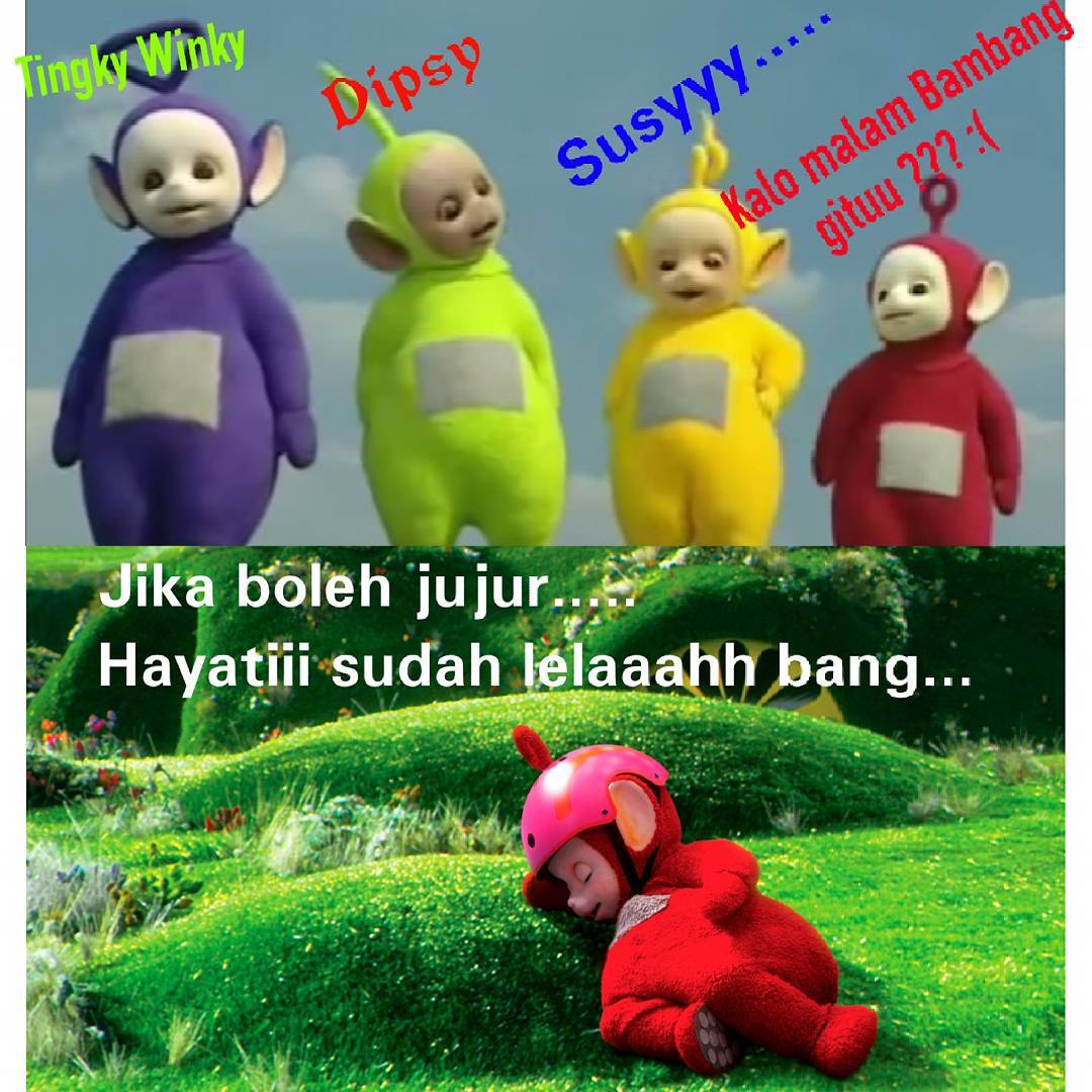 Silakan Cekikan dan Senyum Sendiri Lihat 25 Meme Teletubbies Ini