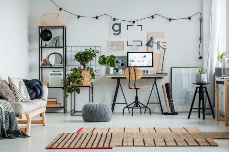 11 Desain Workspace Minimalis Buatmu yang Kerja dari Rumah. Privasi Iya ...