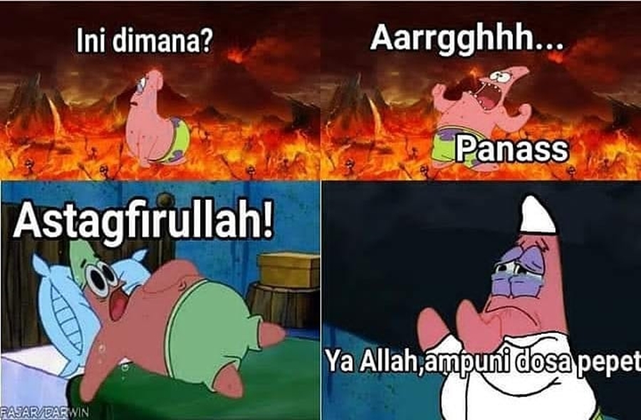 11 Potret Kocak Warga Bikini Bottom Jalani Puasa Ramadan. Squidward ...