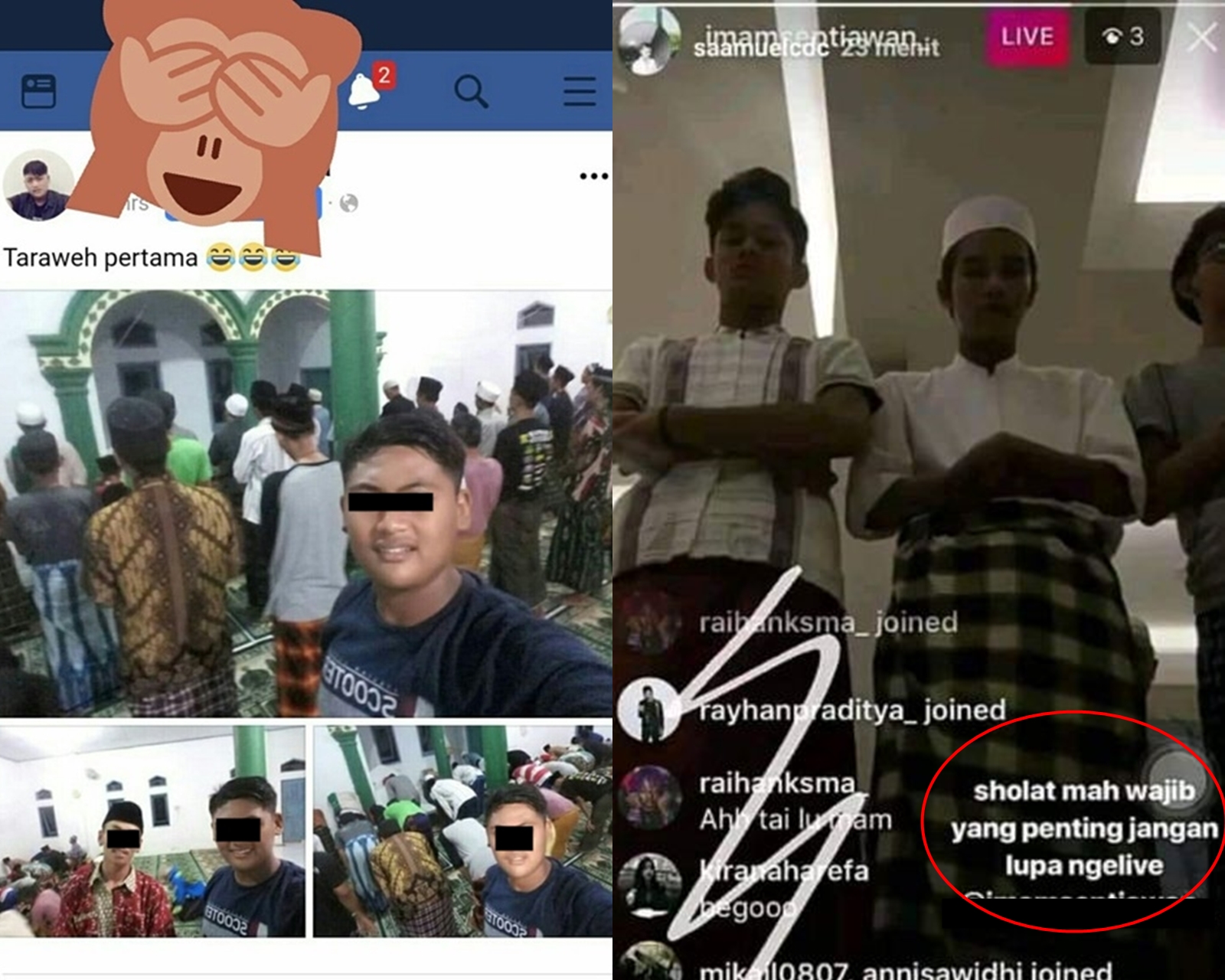 10 Kelakuan Nyeleneh Warga Negara Ber-flower Ketika Tarawih. Ada yang ...