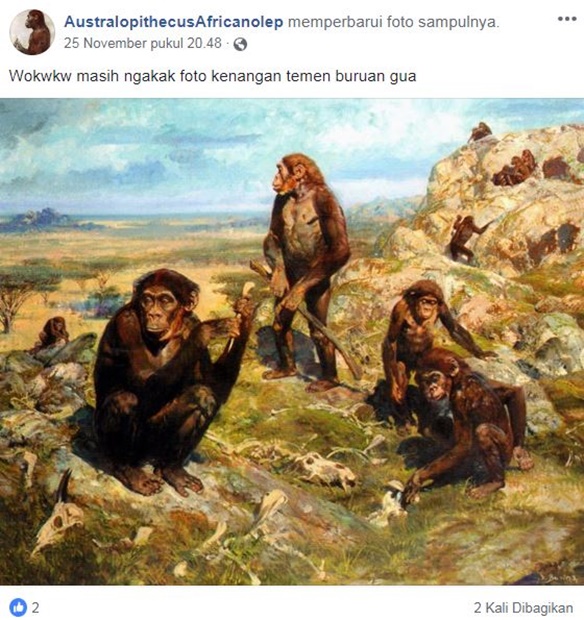 Jejak Digital Manusia Purba di Era Media Sosial. Kocak Banget, Ada Aja ...