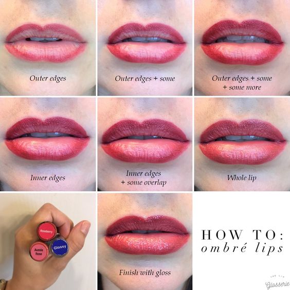 9 Tutorial Bikin Lipstik Ombre Aneka Warna. Buat Pemula, Gampang Banget ...