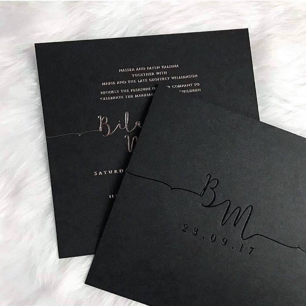 9 Ide Undangan Nuansa Hitam Putih yang Minimalis tapi Elegan Banget ...