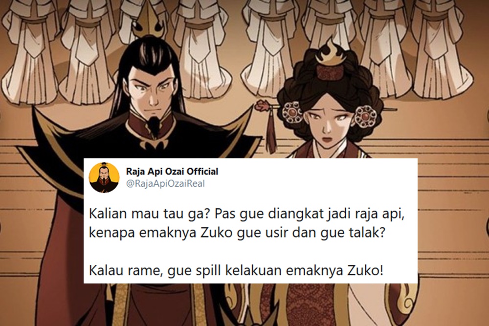 Klarifikasi Raja Api Ozai Soal Rumah Tangganya dengan Ursa yang Kandas ...