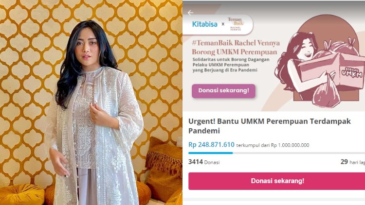 Turut Rasakan Beratnya Jadi Single Mom, Rachel Vennya Galang Bantuan ...