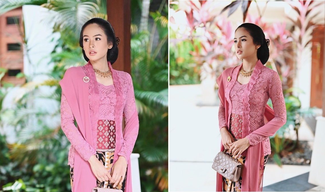 Detail Penampilan Maudy Ayunda di Pernikahan Putri Tanjung. Anggun!