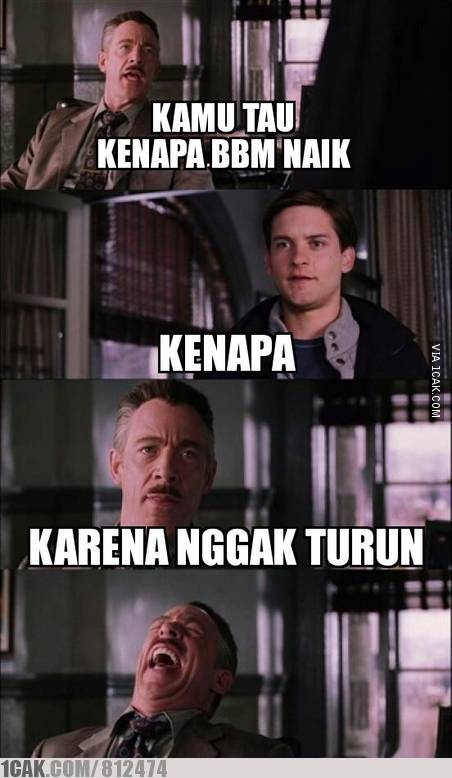 Kumpulan 11 Meme Merespons BBM Naik, Kocak sih tapi kok Bikin Sedih~