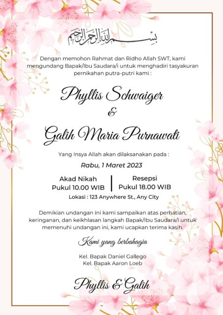 Contoh Kata-Kata Undangan Pernikahan, Singkat Namun Berkesan