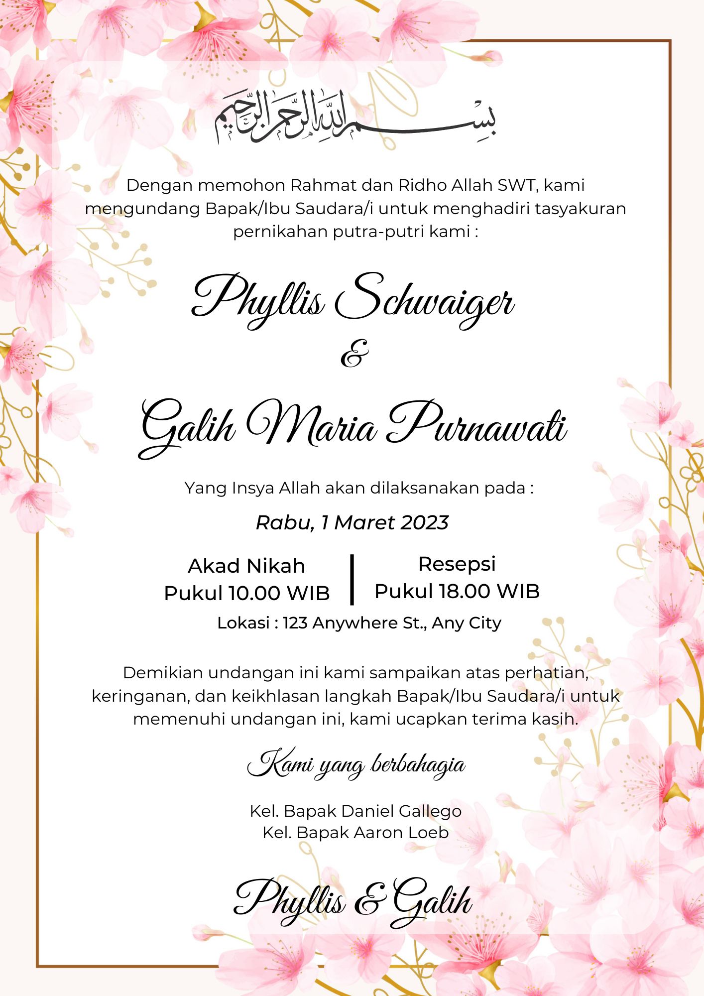 Contoh Kata-Kata Undangan Pernikahan, Singkat Namun Berkesan