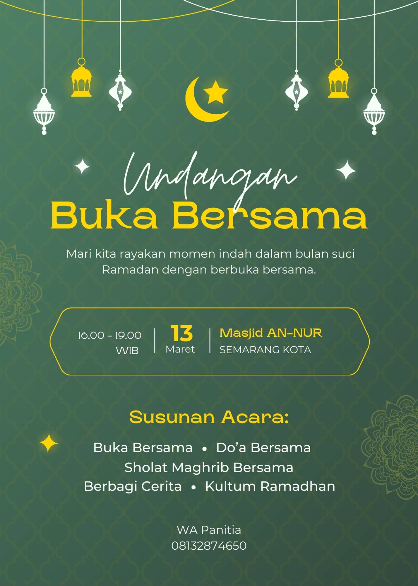 10 Contoh Undangan Buka Bersama via WA, Resmi, Bahasa Inggris, dll