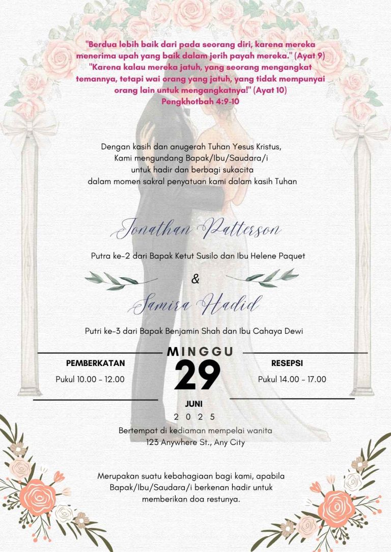 10 Ayat Alkitab untuk Undangan Pernikahan Kristen yang Anti Mainstream ...