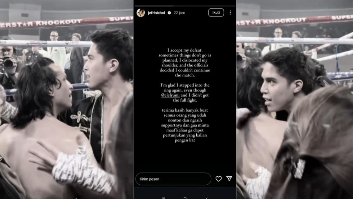 Duel El Rumi vs Jefri Nichol Hanya 38 Detik, Ini Aturan TKO Tinju yang ...
